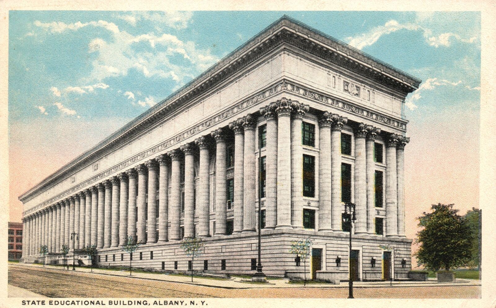 Vintage Postcard 1915 State Educational Building Albany New York Chas W ...