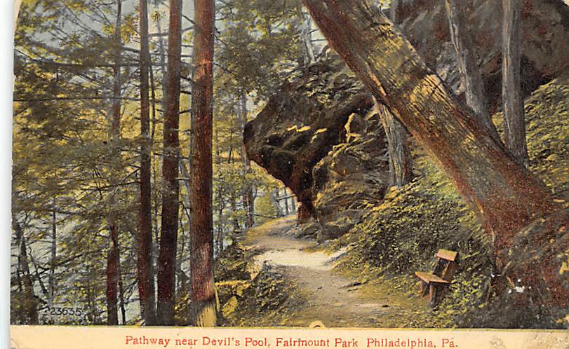 Pathway near Devil's Pool Fairmount Park - Philadelphia, Pennsylvania ...