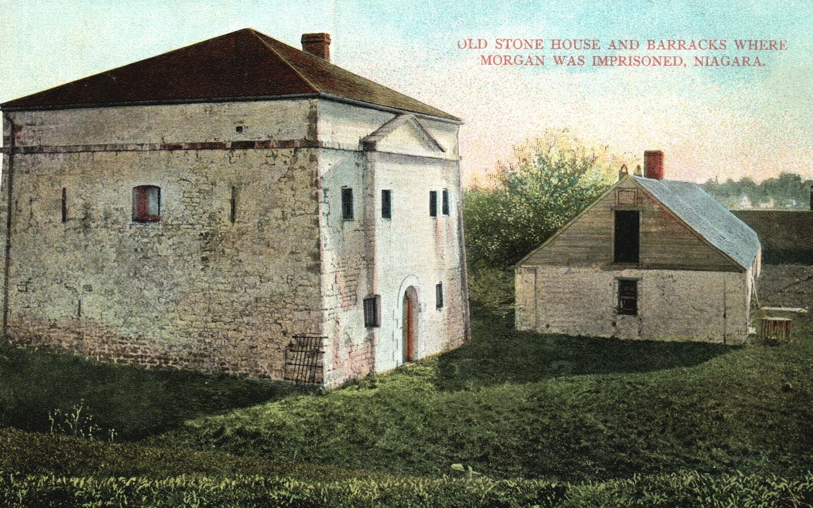 Vintage Postcard Old Stone House Barracks Where Morgan Was Imprisoned ...