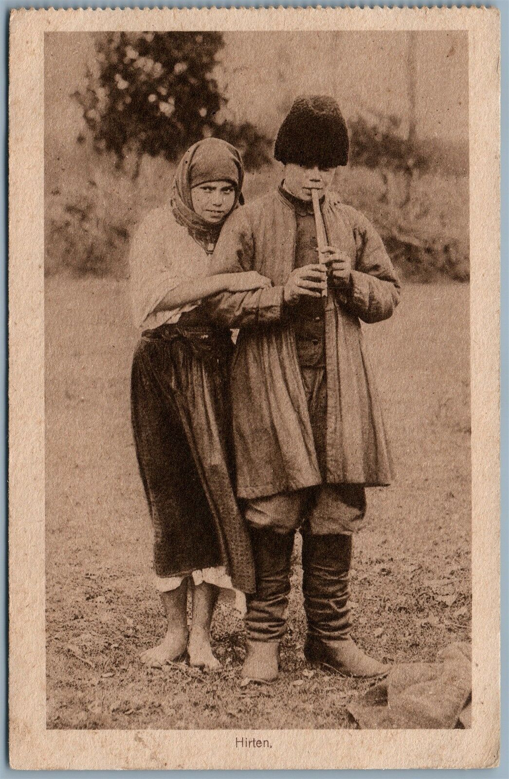 Russian Shepherd German WWI Soldier Letter Antique Postcard Hirten ...