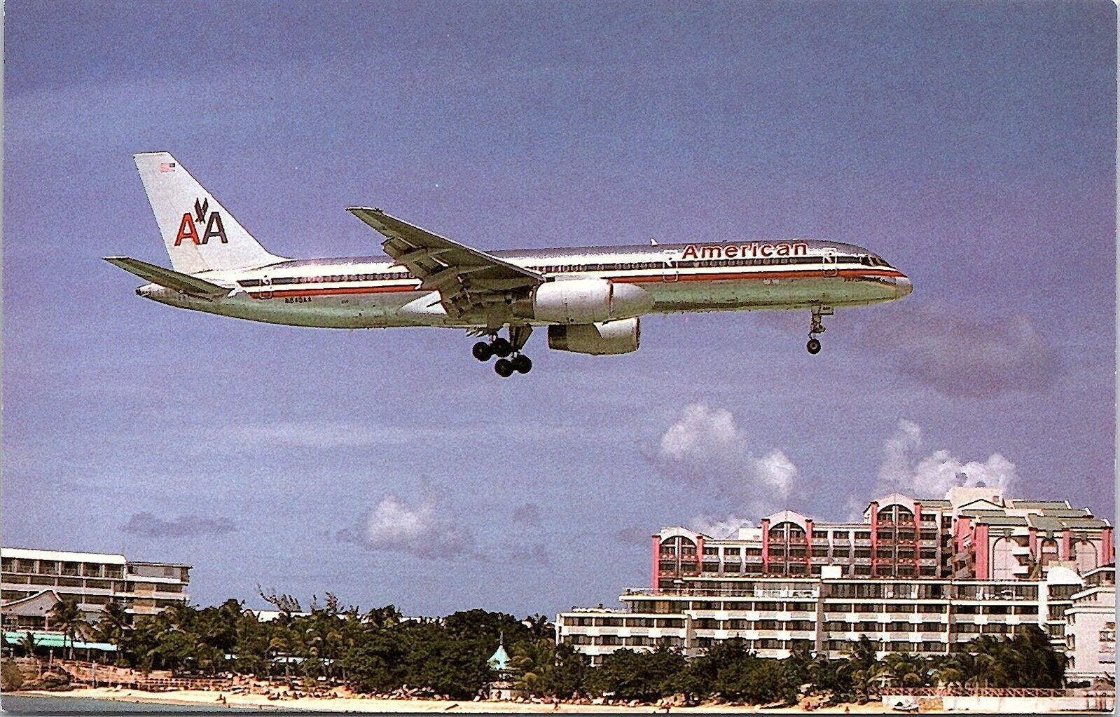 Postcard~American Airlines~Boeing B-757-223~Airplane~Vintage~A50 ...