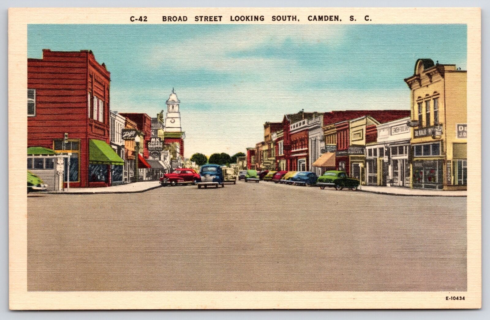 Broad Street Looking South Camden South Carolina Highway Road Landmark ...
