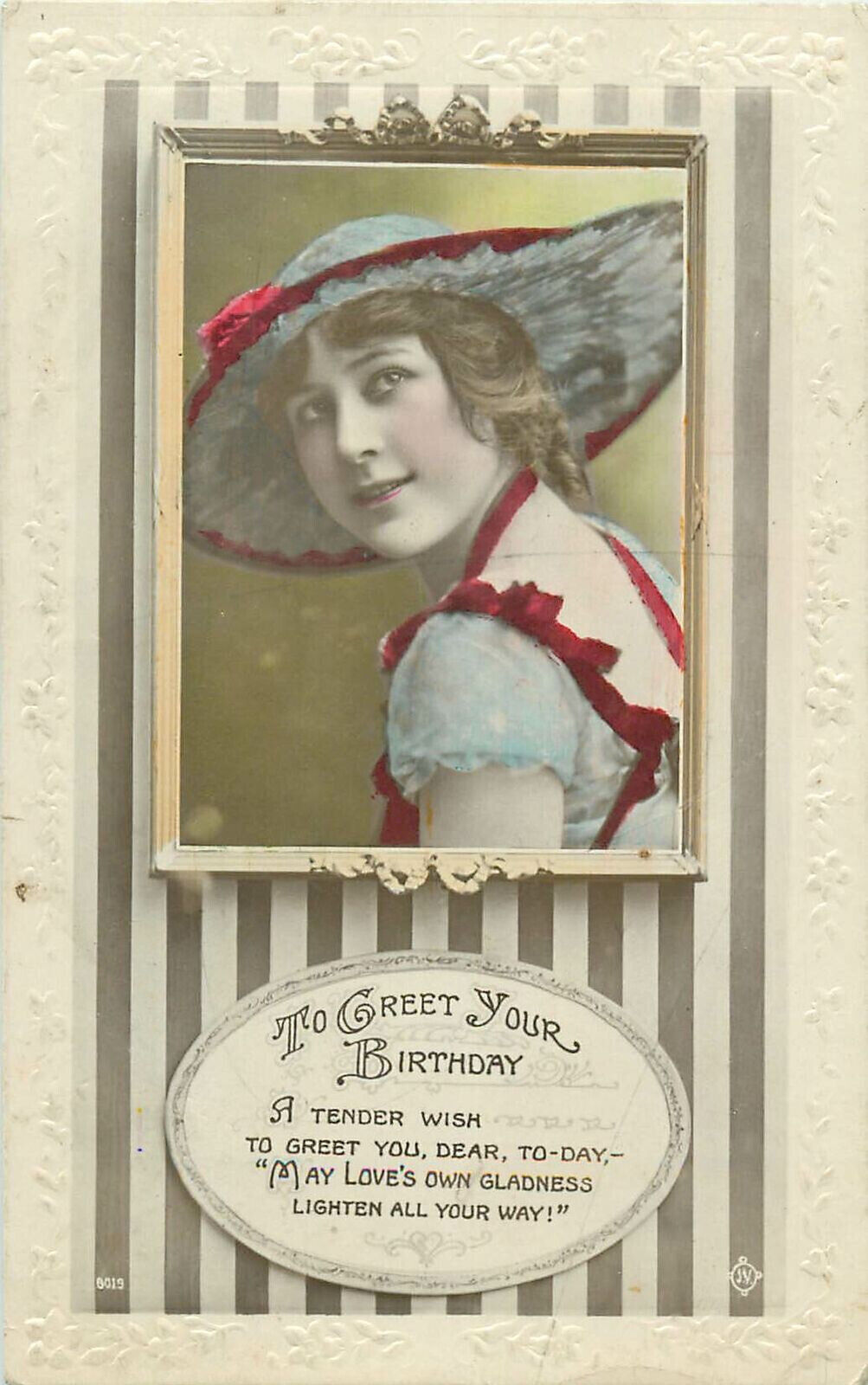 Edwardian Actress Lily Elsie British Birthday greetings postcard 1918 ...