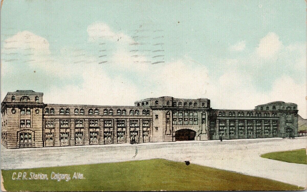 CPR Station Calgary Alberta AB c1910 Postcard G6 | Canada - Other ...