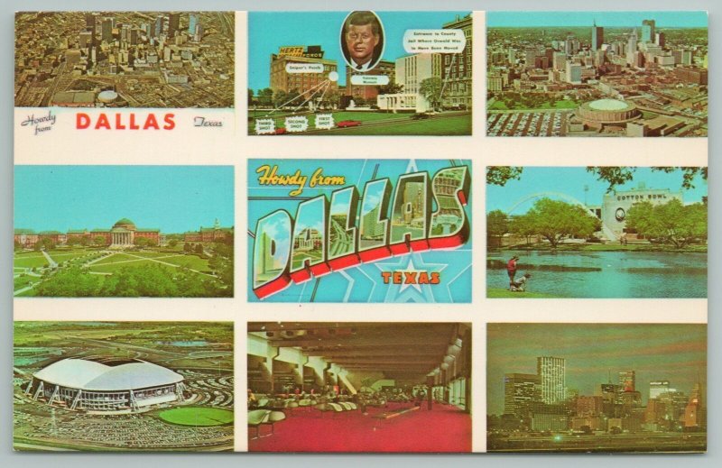 Dallas TexasCard With 9 Dallas Cards W Dallas ViewsVintage Postcard ...