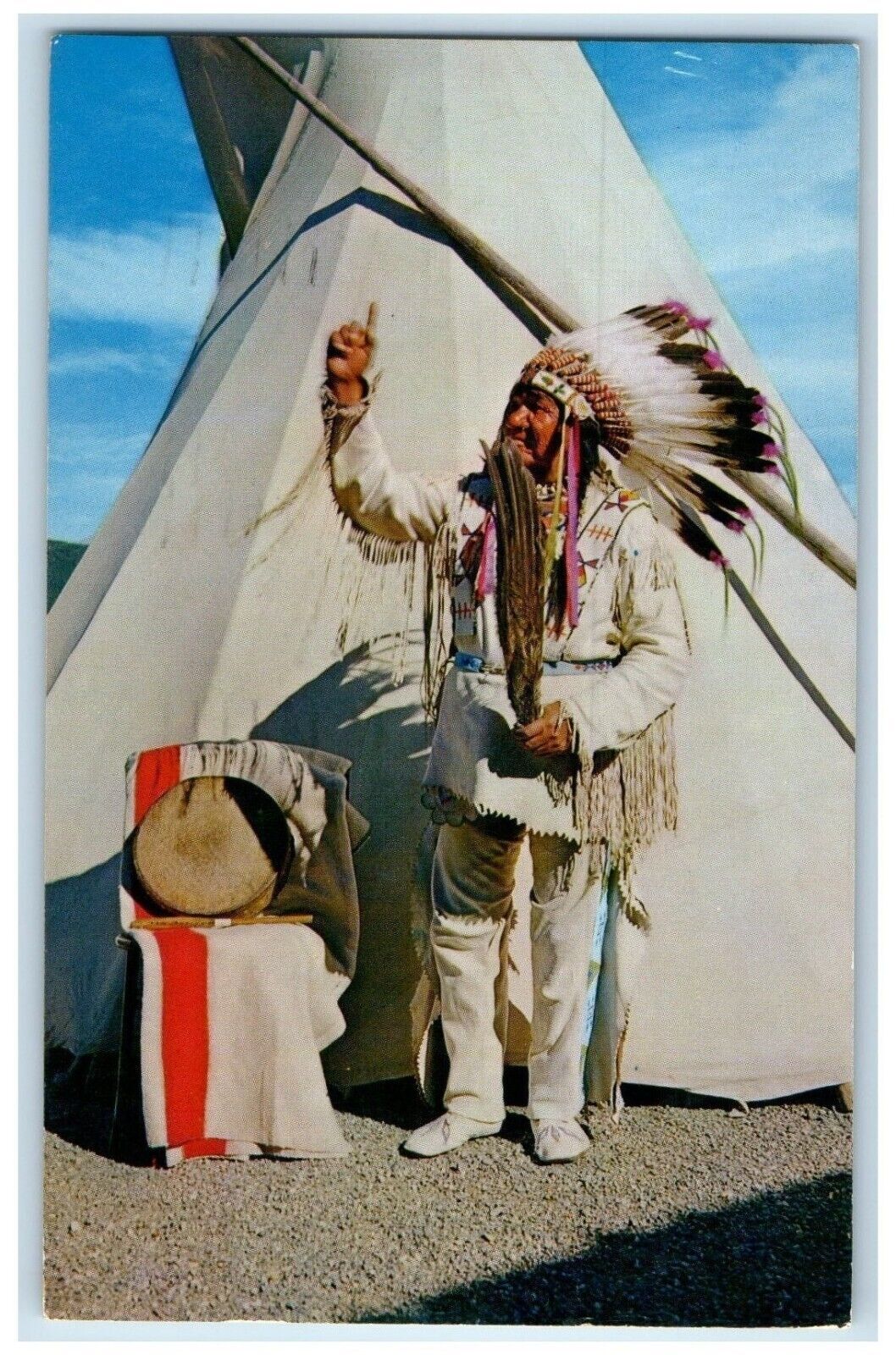 1962 Chief Eagle Ribs St. Mary Lodge Glacier National Park MT Vintage ...