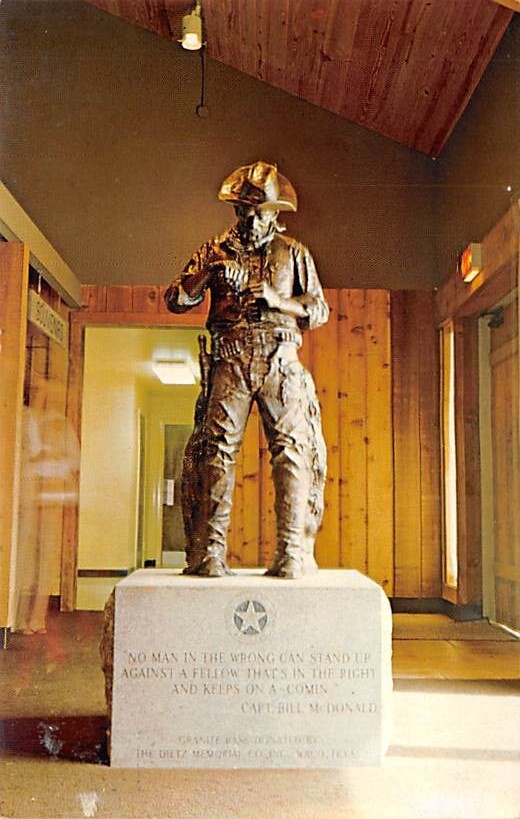 Entrance Statue Ranger Hall Of Fame - Waco, Texas TX | United States ...