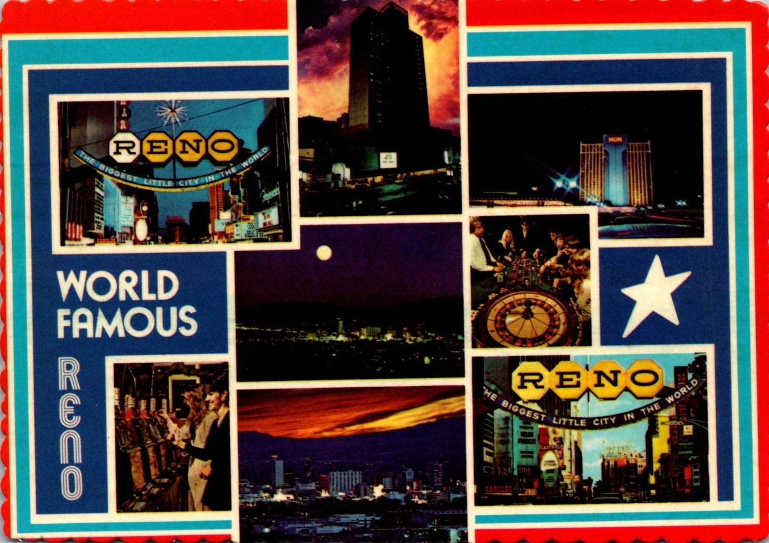 Nevada Reno Multi View Of The Biggest Little City In The World | United ...