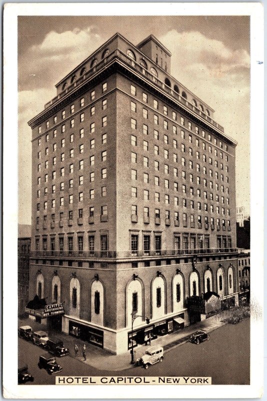 Vintage Postcard Hotel Capitol Opposite Madsion Square Garden New York ...