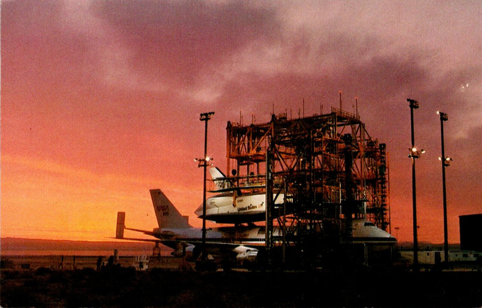 California NASA Edwards Air Force Base Space Shuttle Enterprise Atop ...