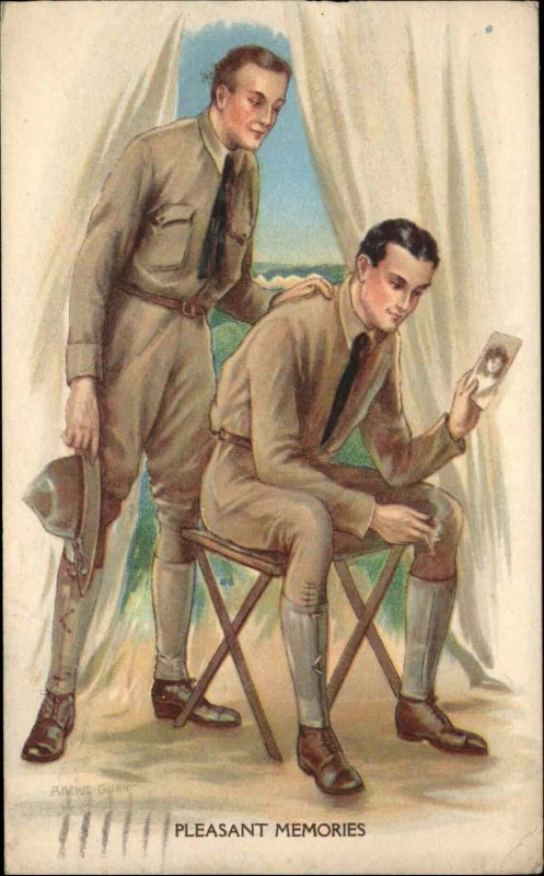 Archie Gunn World War I Soldiers Sweetheart's Picture Vintage Postcard ...