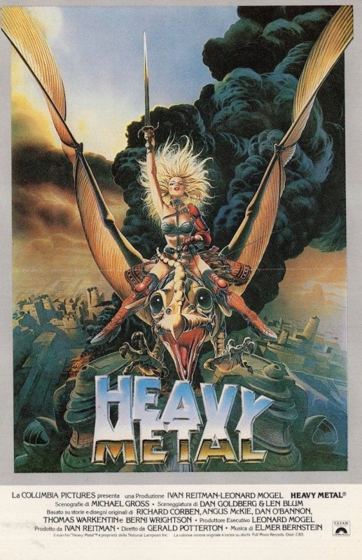 Heavy Metal The Animated Manga 1980s Movie Rome Postcard | Topics ...