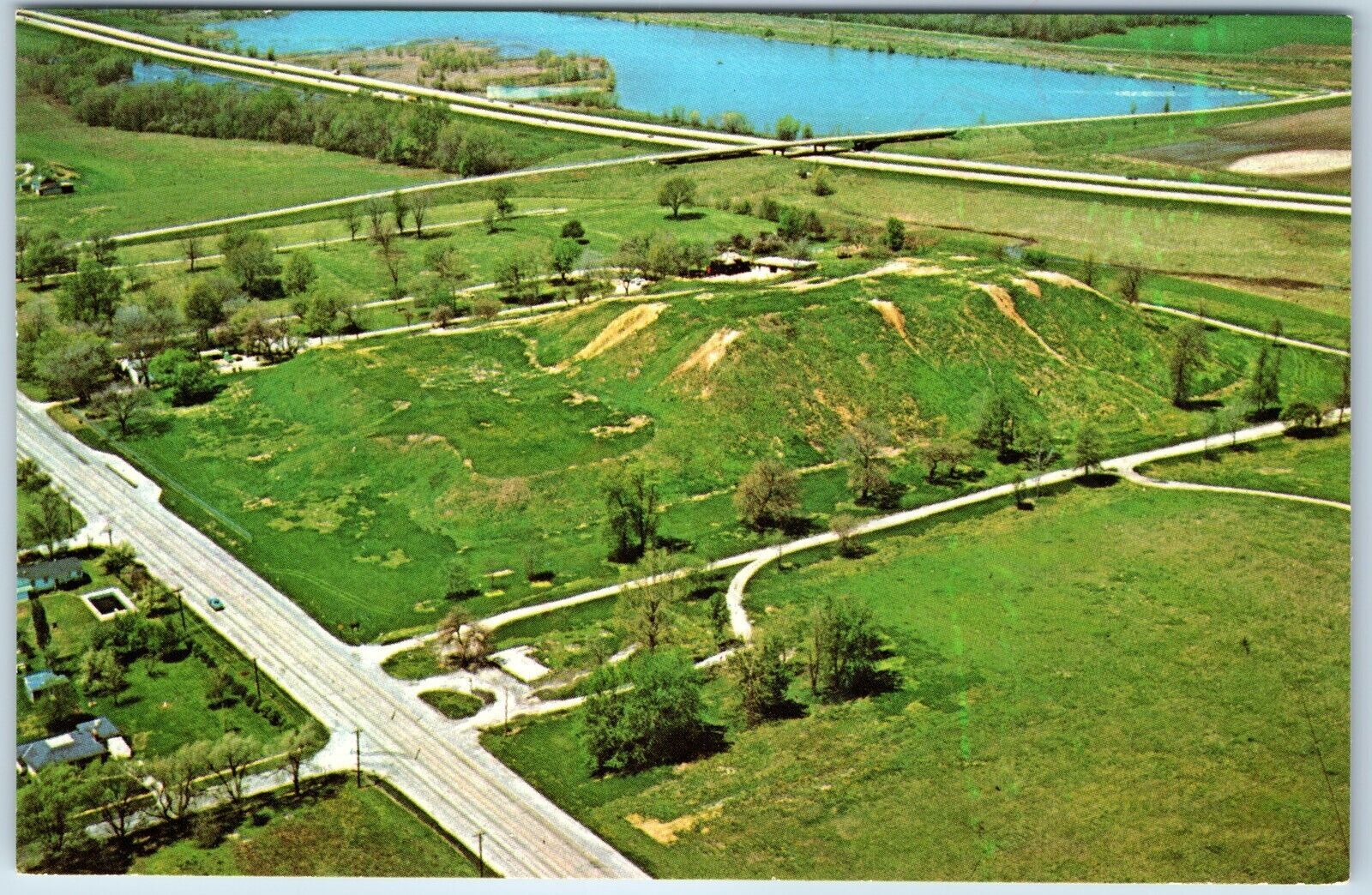 c1970s East St. Louis, ILL Monks Mound Cahokia State Park Ancient ...
