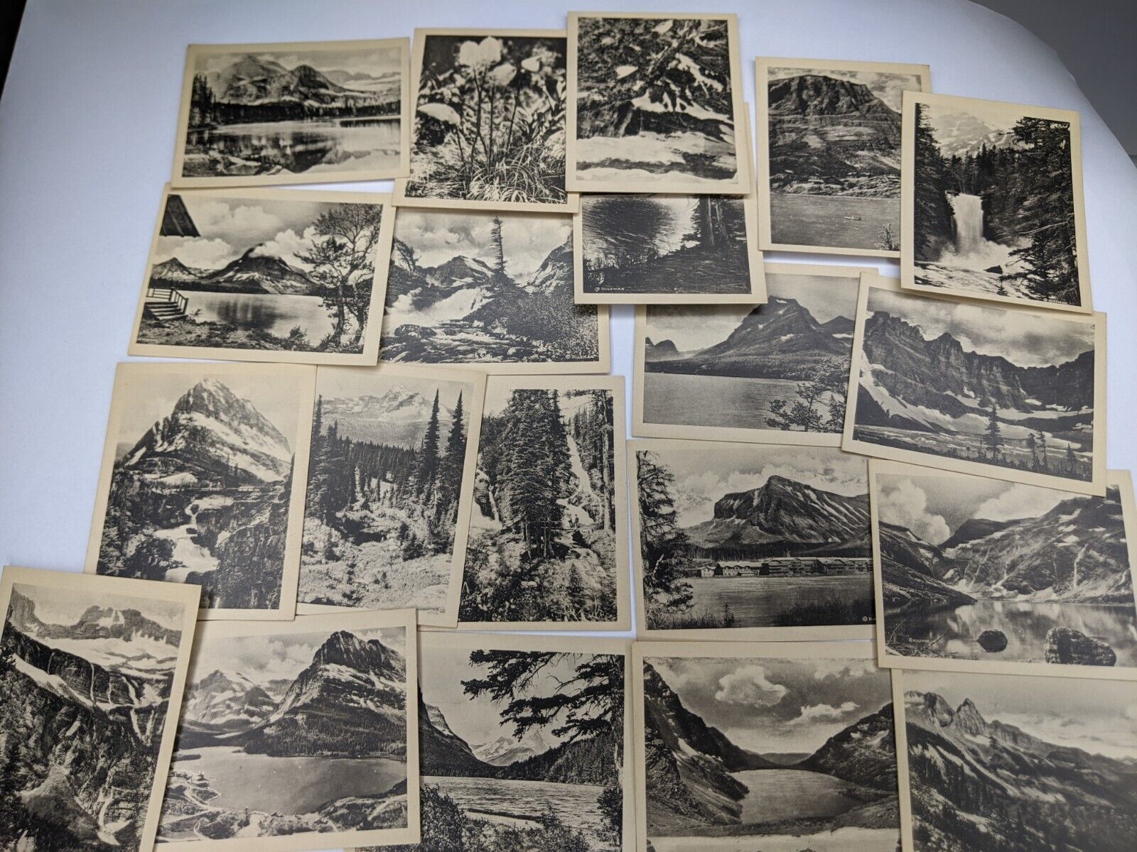 c1940s Glacier National Park, MT 20 Albertype View Hileman Photo Set ...