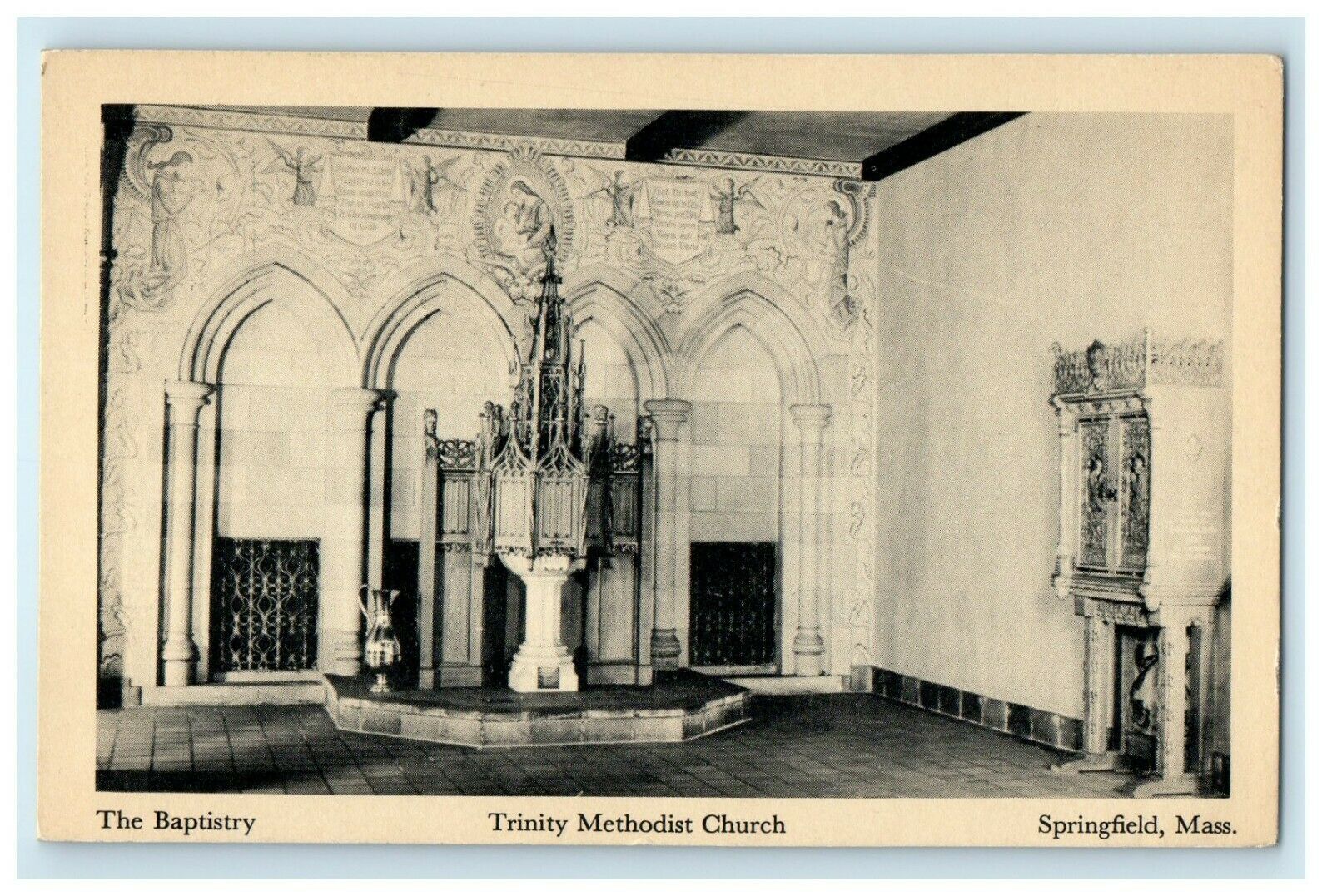 The Baptistry Trinity Methodist Church Interior View Springfield MA ...