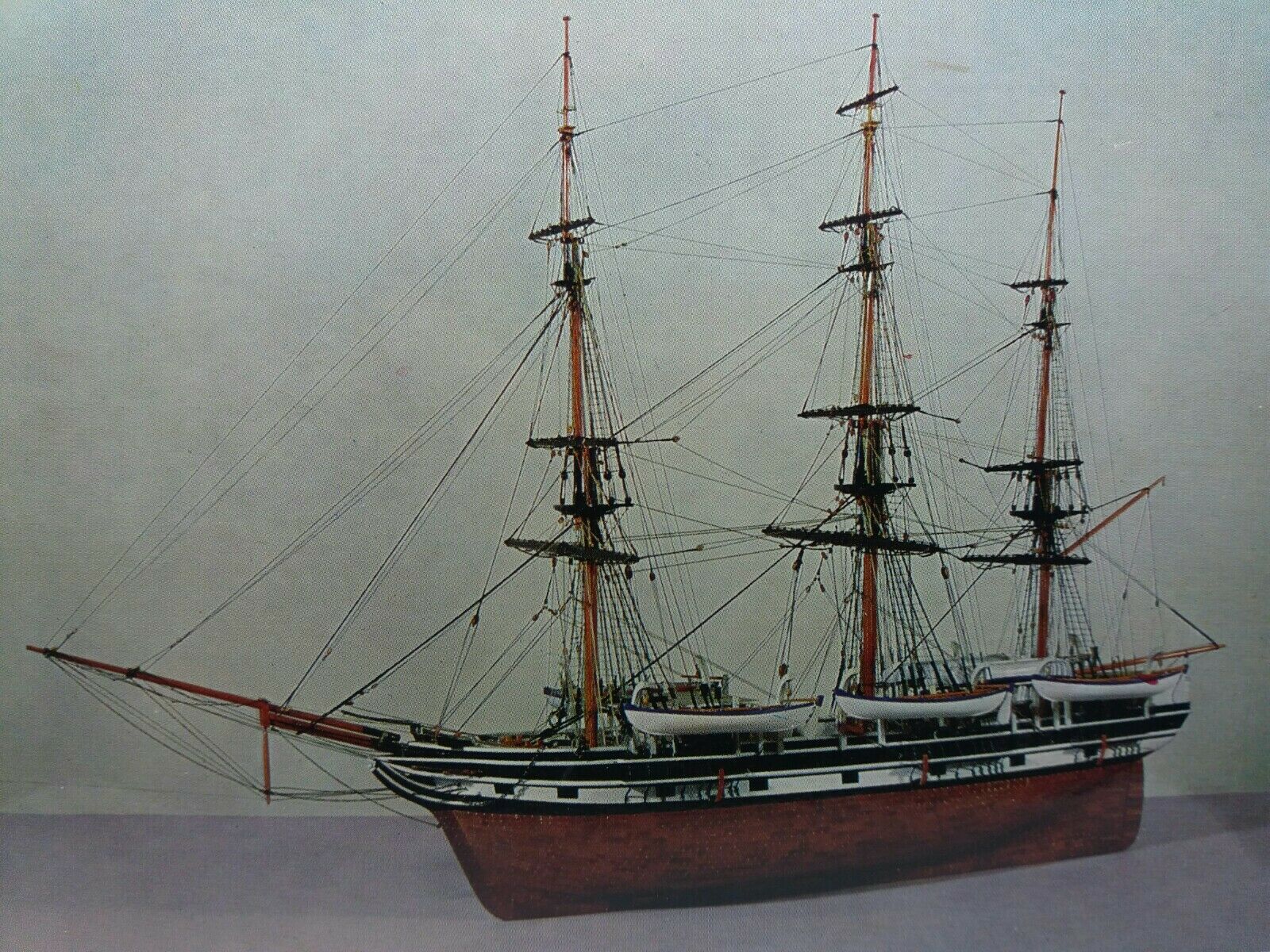 Vintage Postcard Model of Alice Mandell New Bedford Whaling Ship 1851 ...