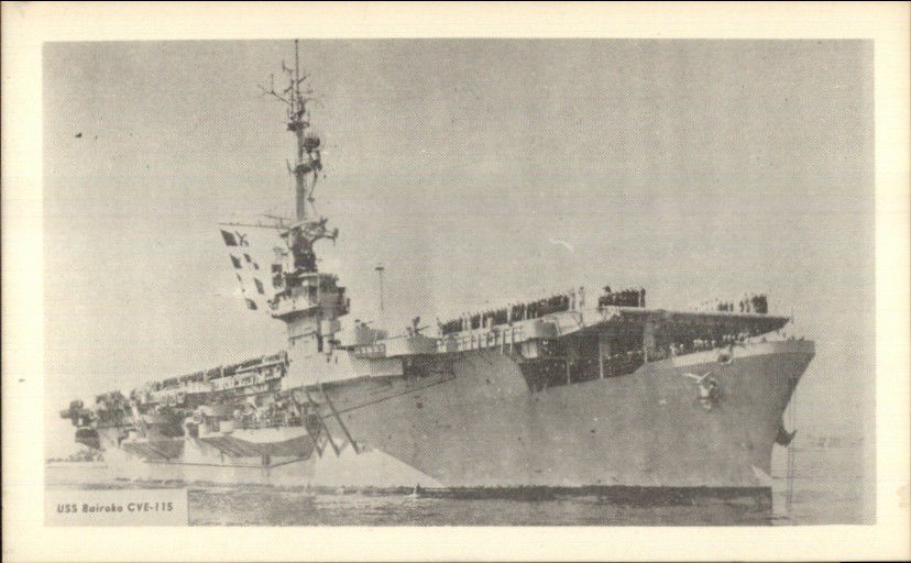 US Navy WWII Era Ship USS Bairoko CVE 115 Postcard | Topics ...