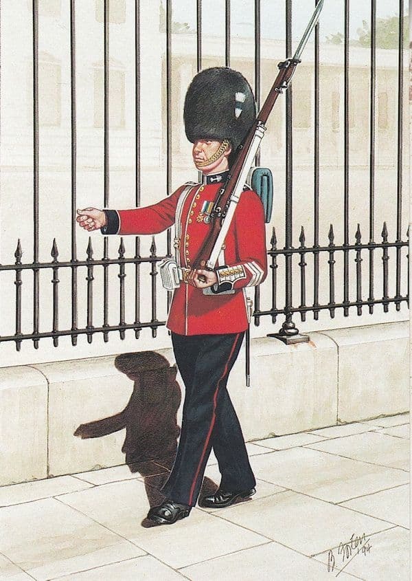 1st 2nd Batallion Welsh Guard in 1933 Military Uniform Painting ...