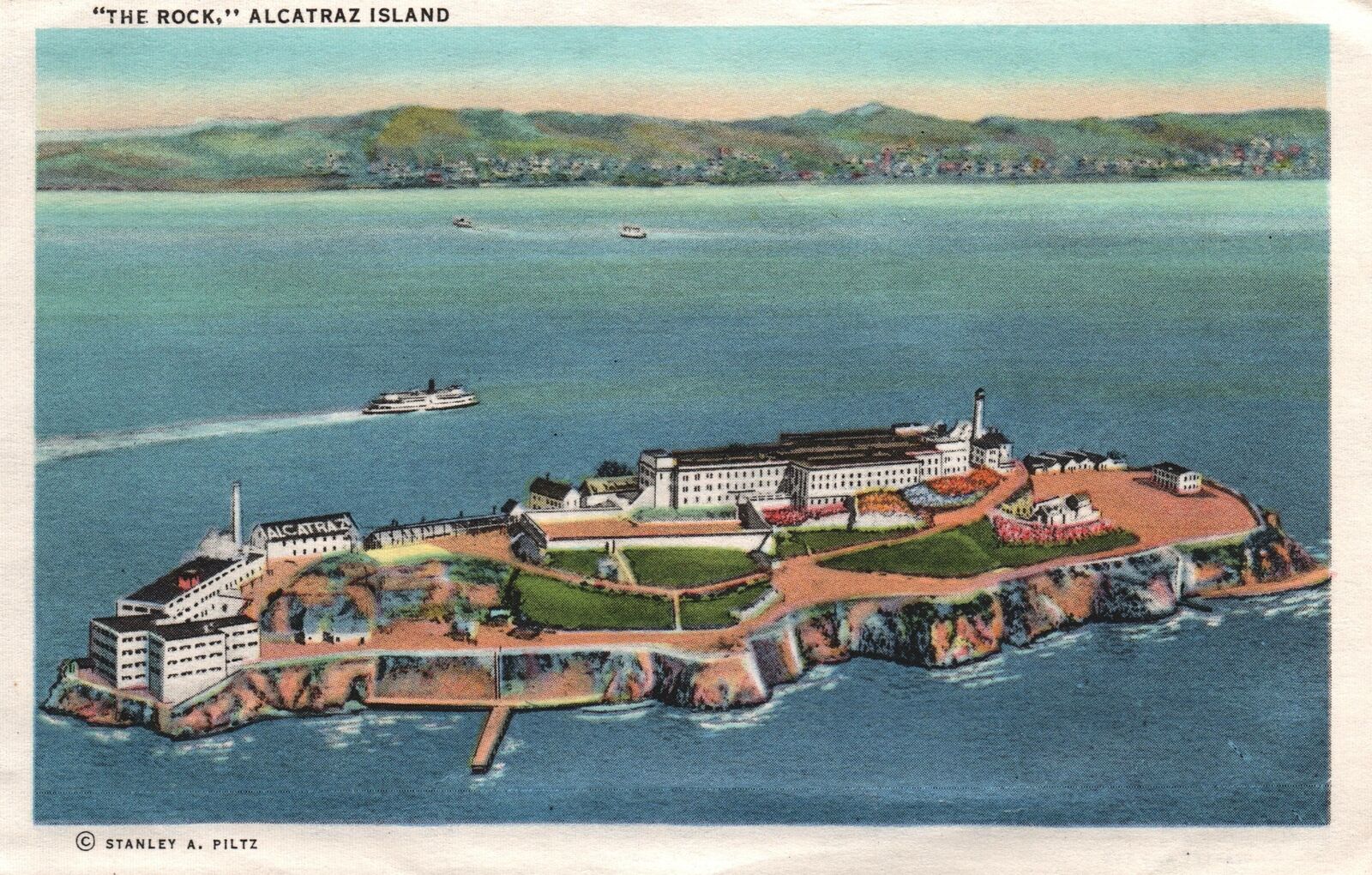 Soft Picture Cards Alcatraz Island "The Rock" & Cliff House and Seal ...