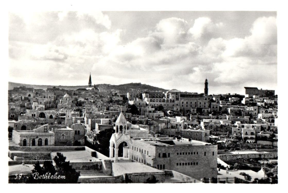 City Of Bethlehem Israel Black And White Postcard | Asia & Middle East ...