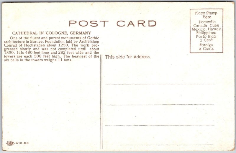 Cathedrale Cologne Germany Monument Gothic Architecture Parish Church ...