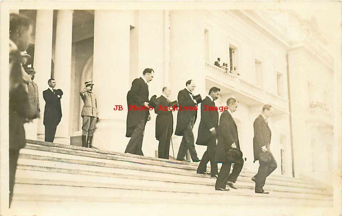 Haiti President, RPPC, Louis Borno Descending Steps of Port-au-Prince ...