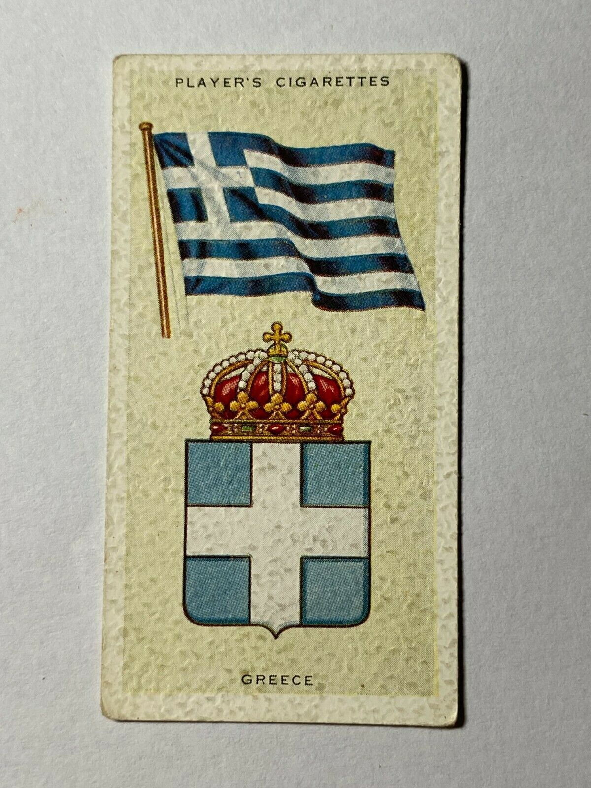 Cigarette Card - Players National Flags #20 Greece (Uu531) | Ephemera ...