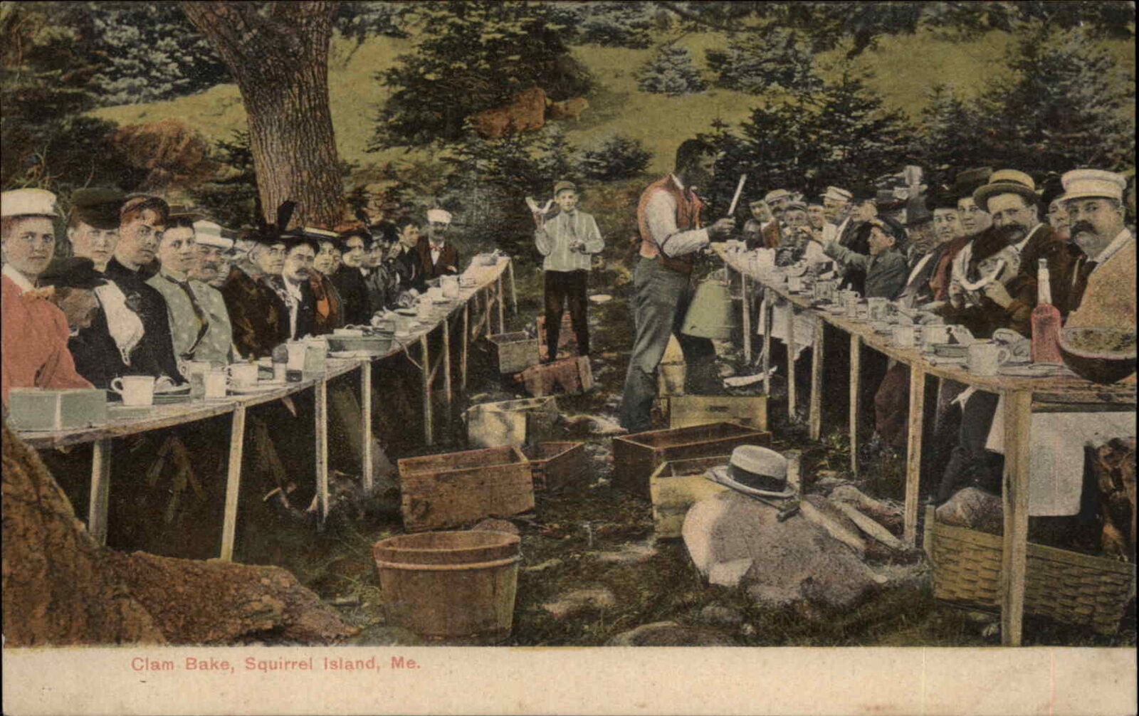 Squirrel Island ME Maine Clam Bake c1910 Postcard | United States ...