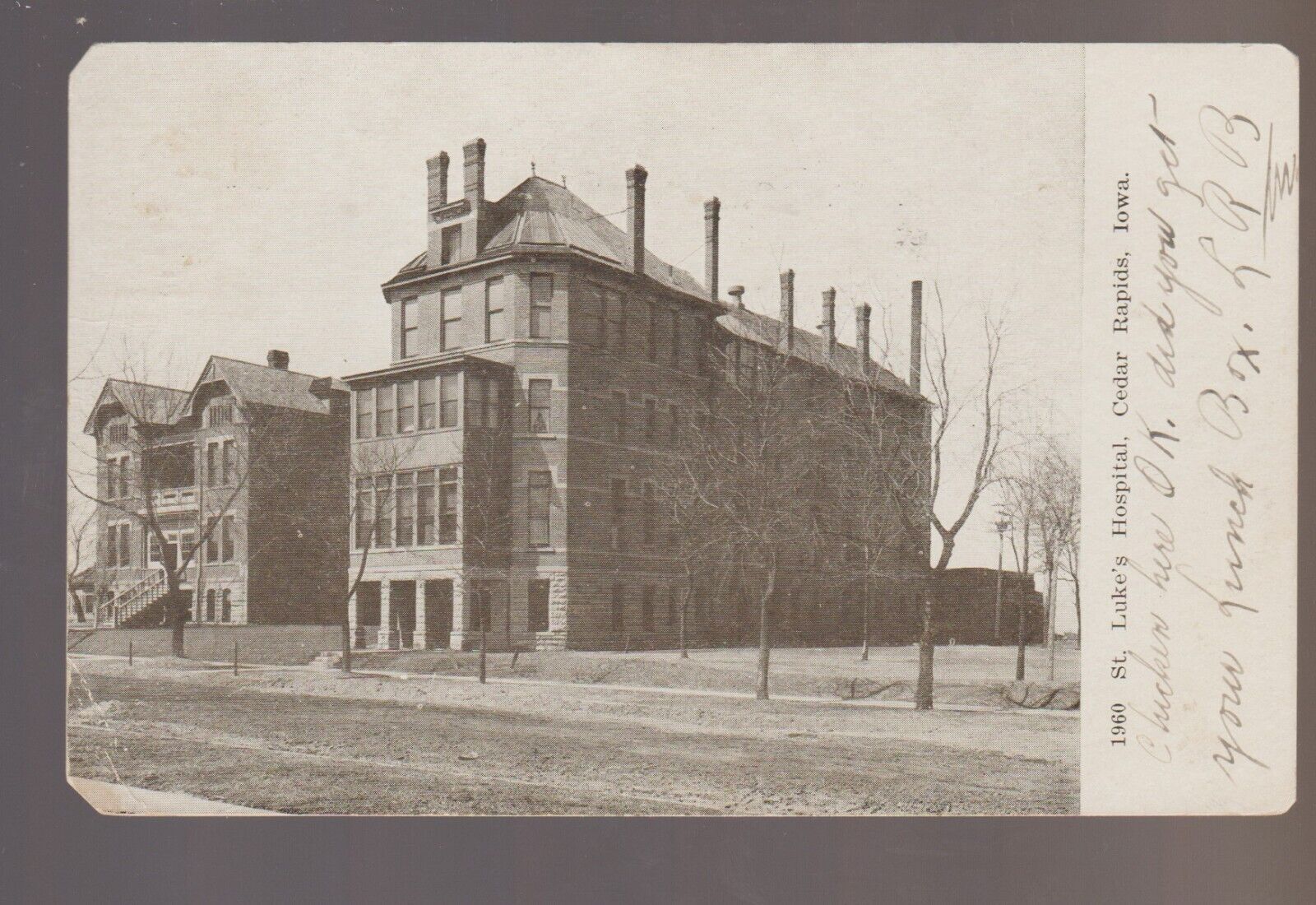 Cedar Rapids IOWA 1907 ST. LUKE'S HOSPITAL IA | United States - Iowa ...