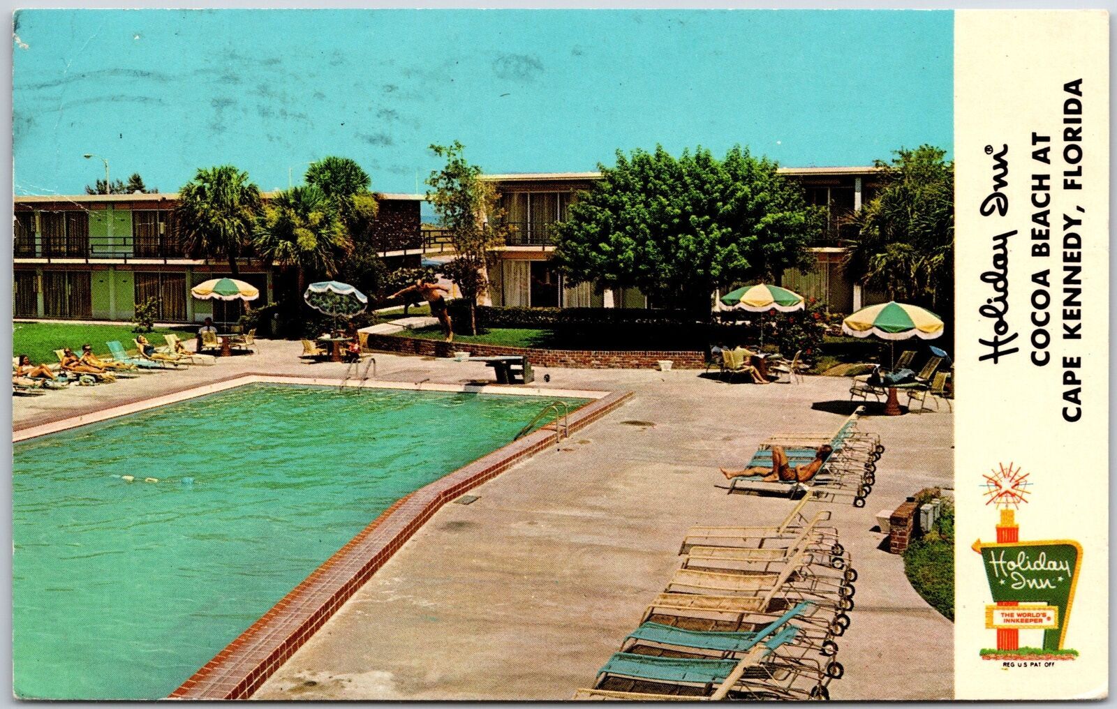 1977 Holiday Inn Cocoa Beach Cape Kennedy Florida Swimming Pool Posted ...