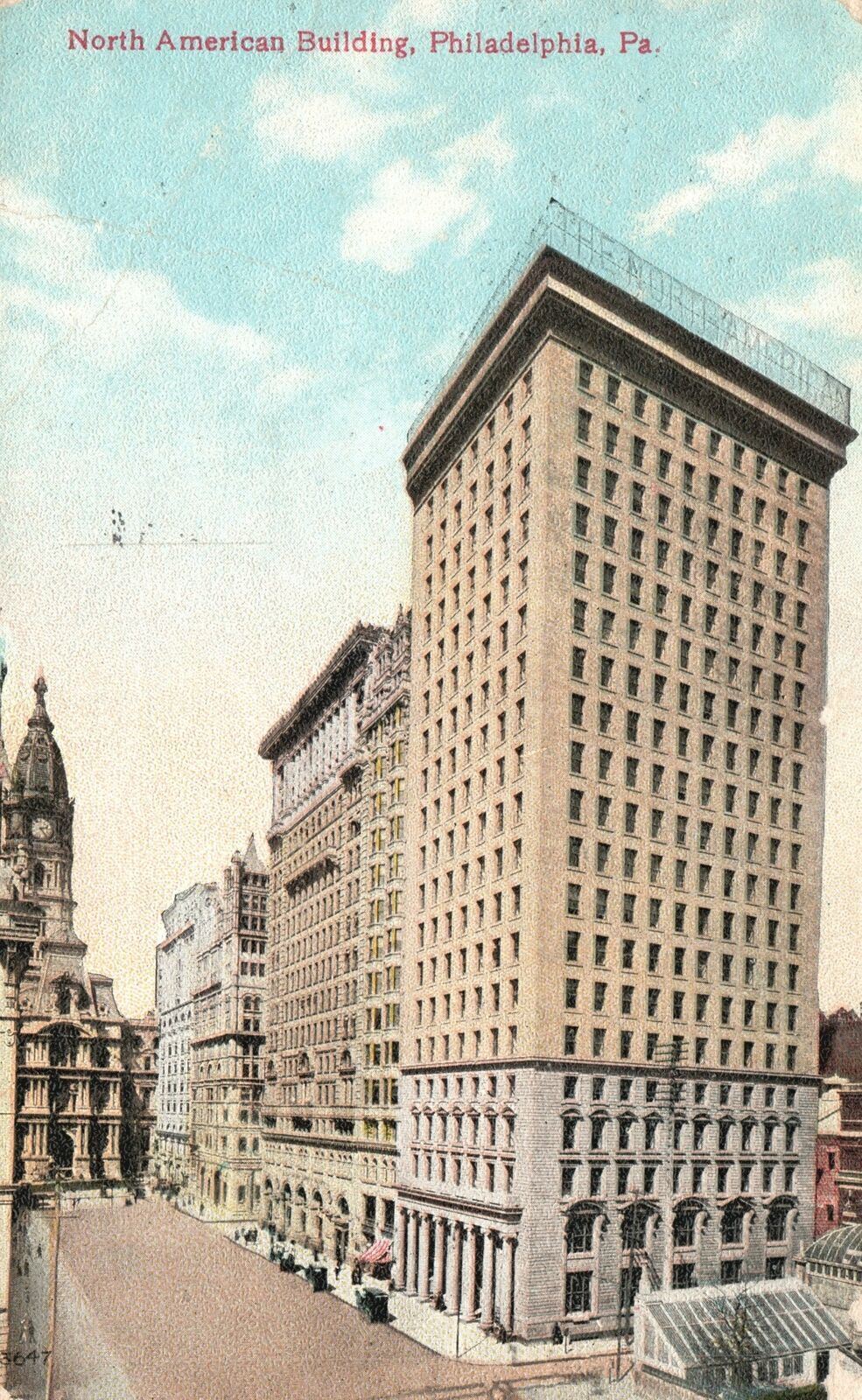 Vintage Postcard 1913 North American Building Landmark Philadelphia ...