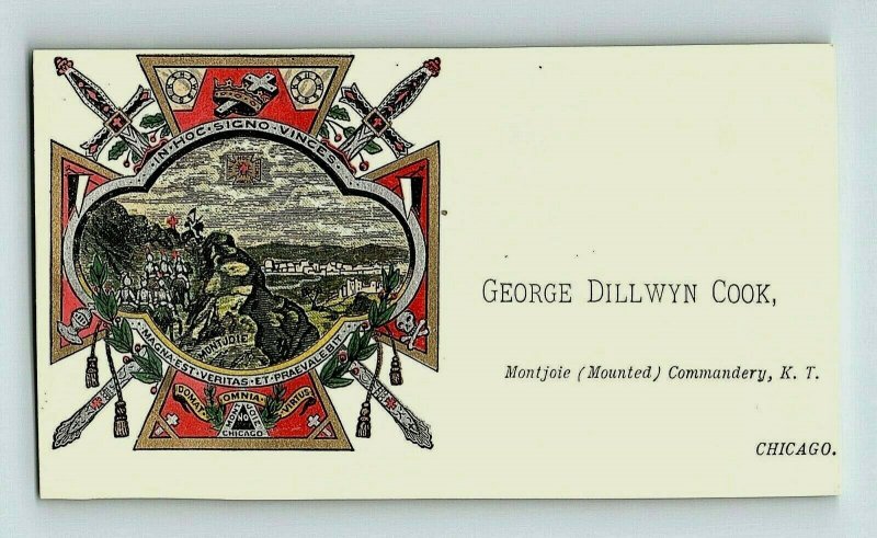 Graphic 1880's Knights Templar Commandery Montjoie (Mounted) Commandery ...