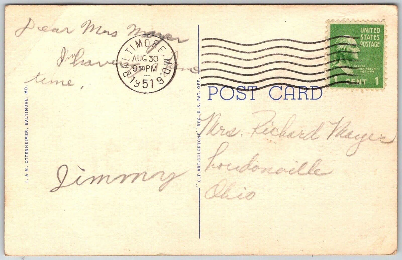 Baltimore Maryland 1951 Postcard Cannon At Historic Fort McHenry ...