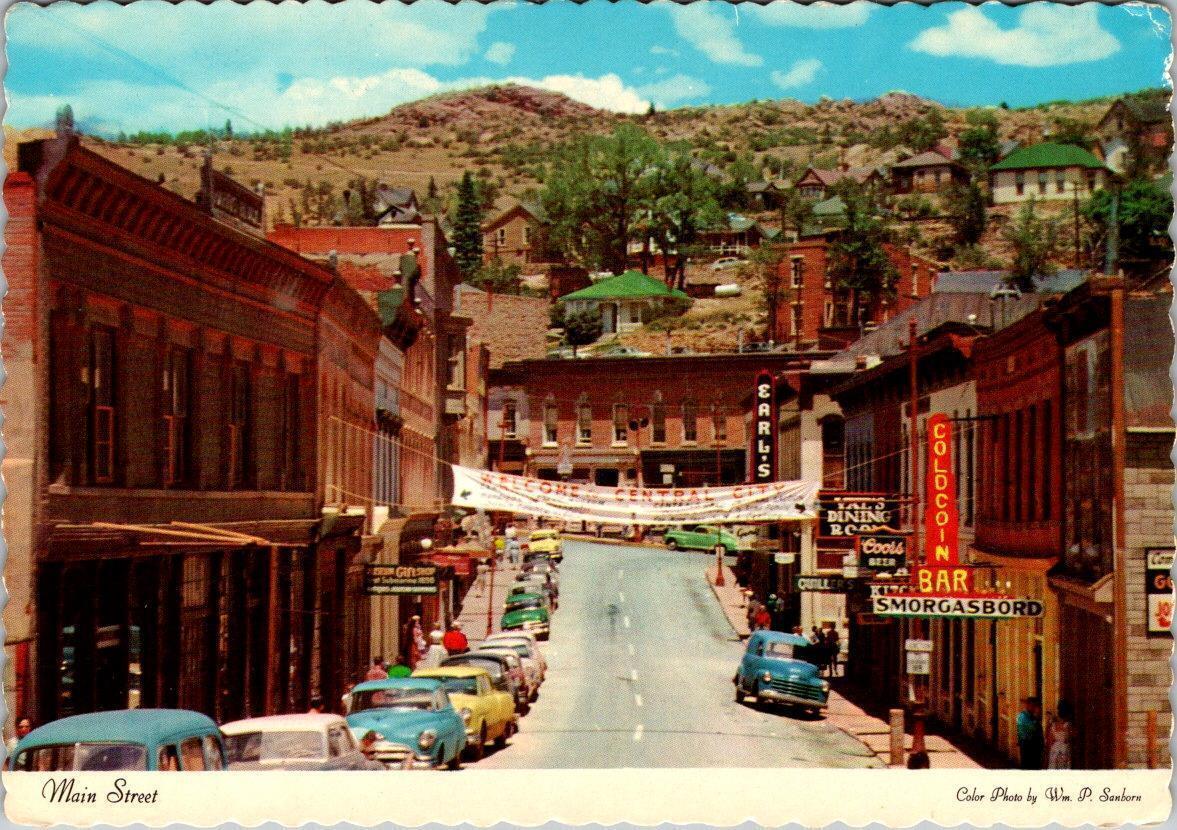 2~4X6 Postcards Central City CO Colorado STREET SCENE~Goldcoin Bar ...