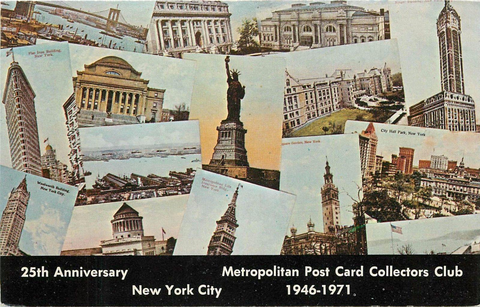 Metropolitan Post Card Collectors Club 25th Anniversary New York City ...