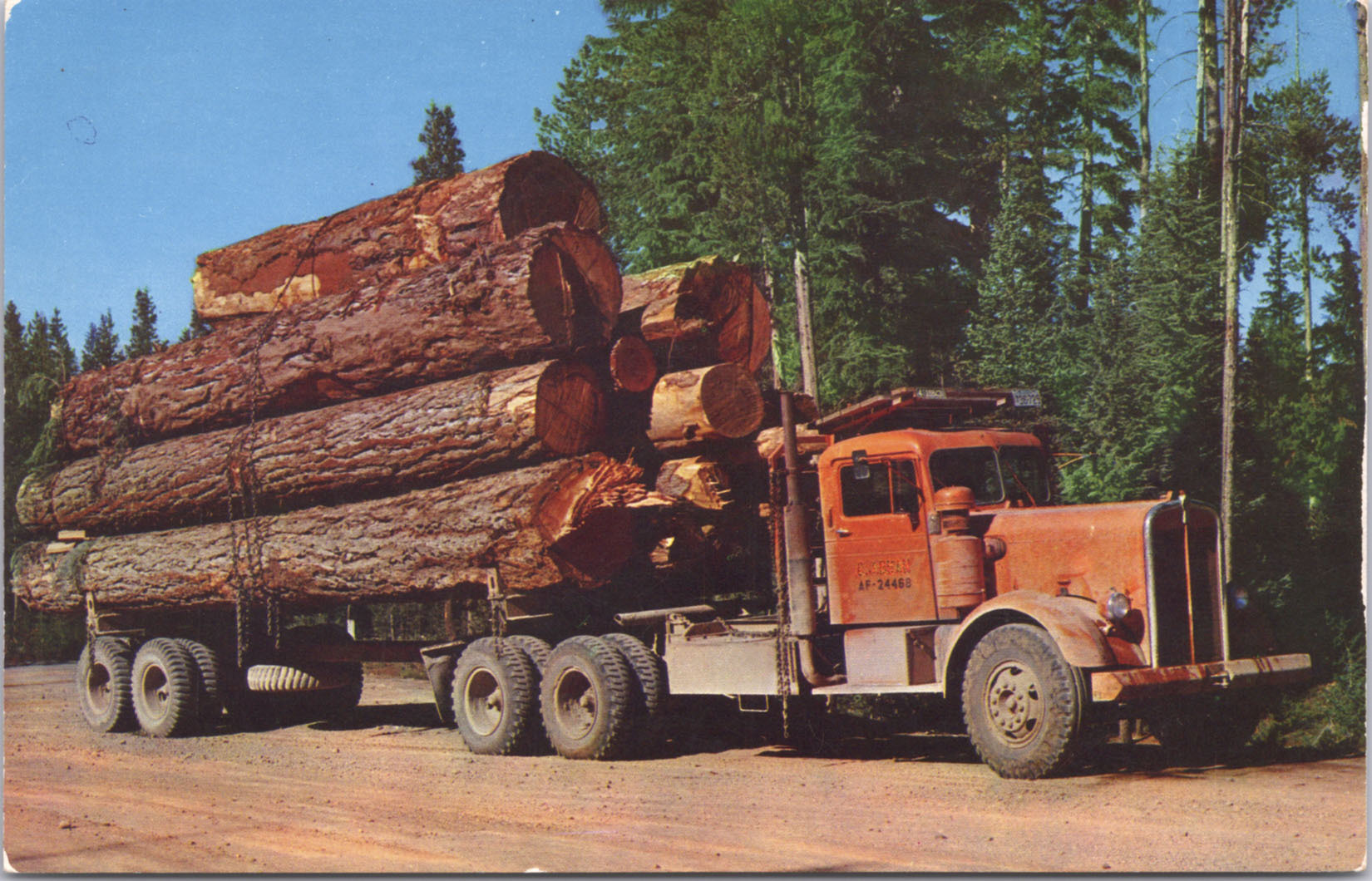 1950's Kenworth Lumber Truck pulling a load of Paul Bunyan's Toothpicks ...