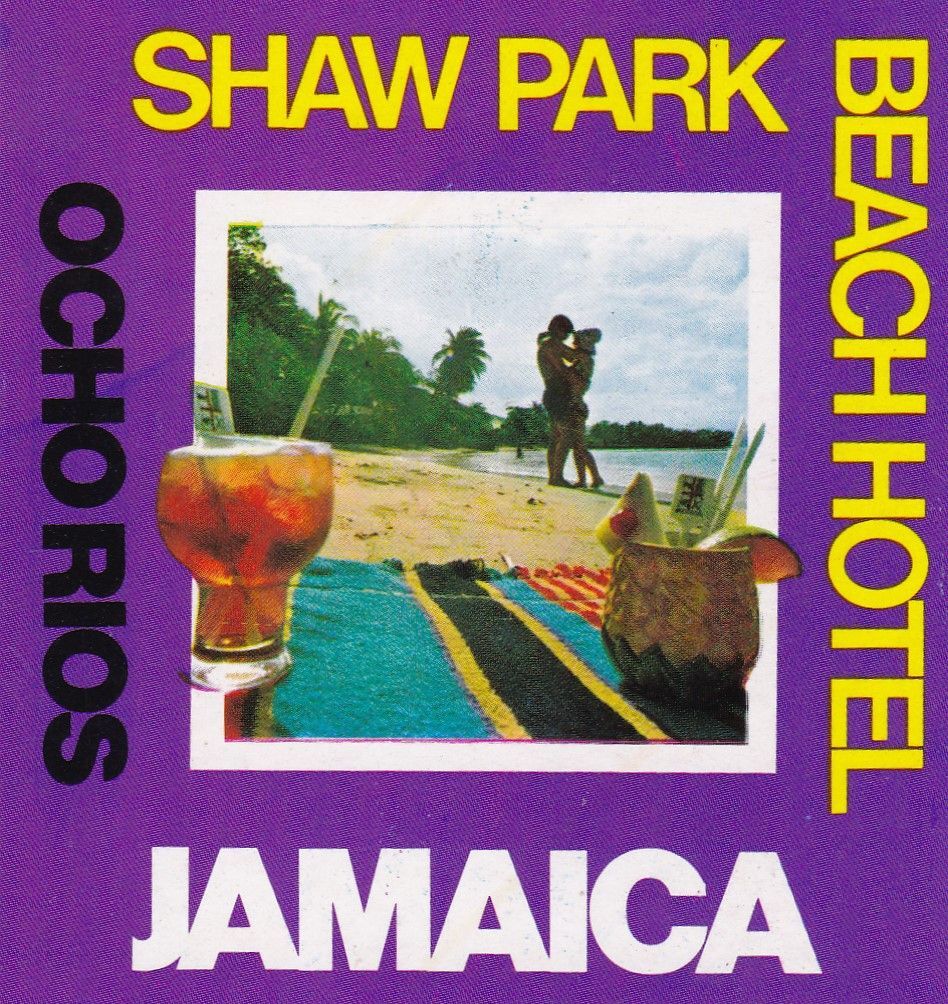 Jamaica Ocho Rios Shaw Park Beach Hotel Vintage Luggage Label sk3225 ...
