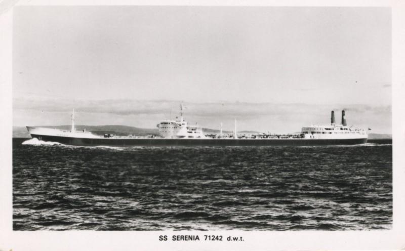 SS Serenia Ship Shell Tanker Scrapped in 1987 Real Photo Postcard D10b ...