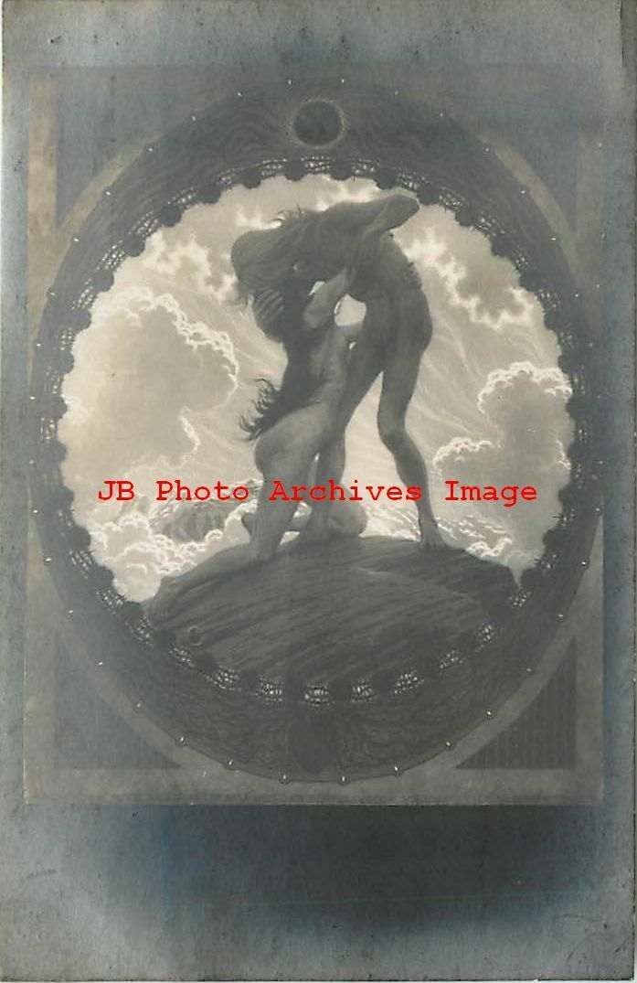 Symbolist Artist Fidus No 4, RPPC, Die Erde, Art Nouveau, Photo ...