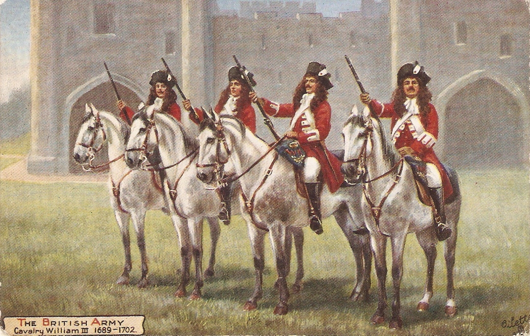 "Harry Payne. The British Army. Cavalry William III" Tuck Oilette PC ...