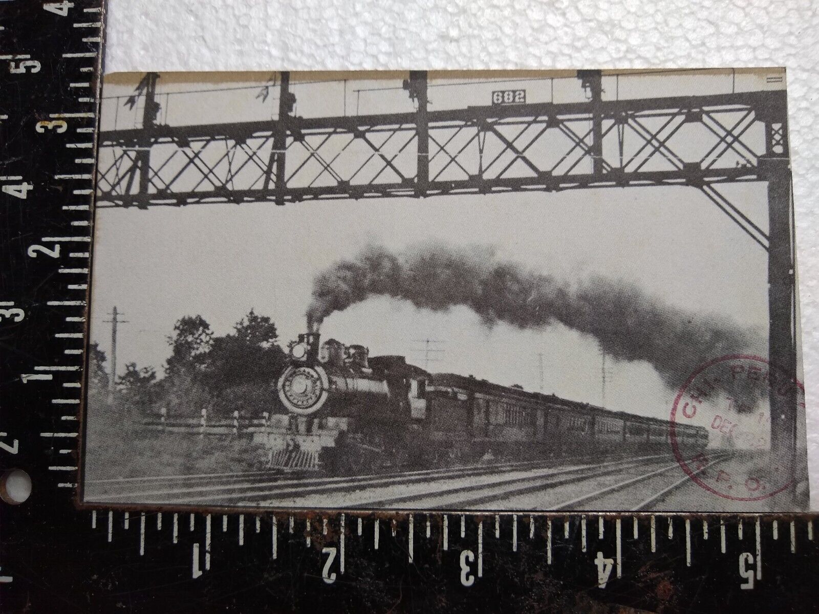 Postcard Steam Locomotive Train Railroad Trees Scenery | Other ...