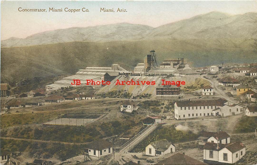 AZ, Miami, Arizona, Copper Mining Co Concentrator, Mine, Albertype ...