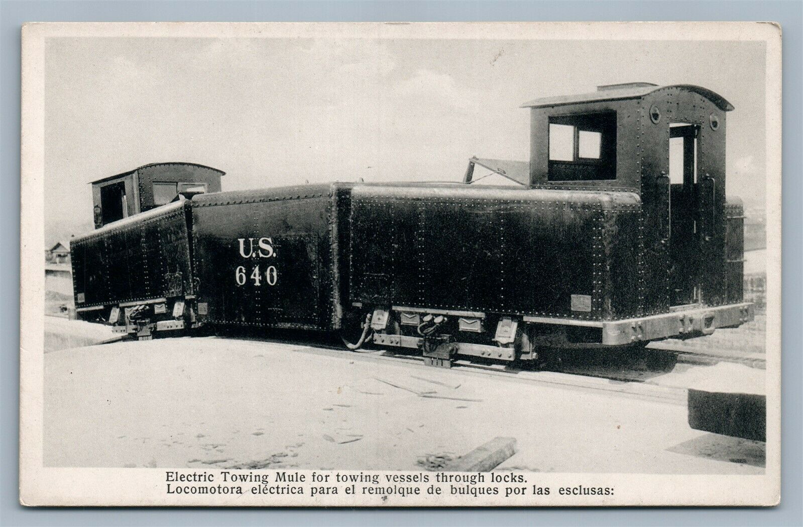 Electric Towing Mule Train Railroad Antique Postcard Railway | Topics ...