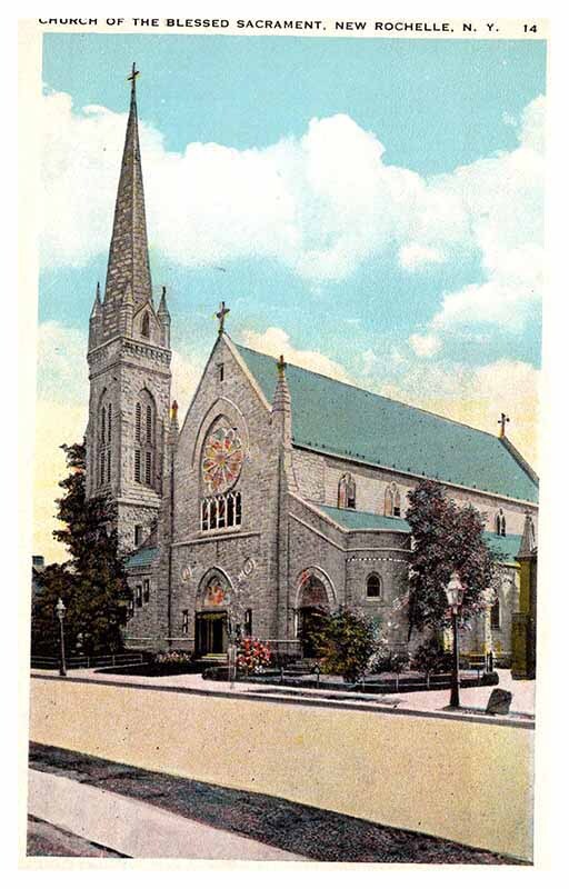 Postcard CHURCH SCENE New Rochelle New York NY AP8965 | United States ...