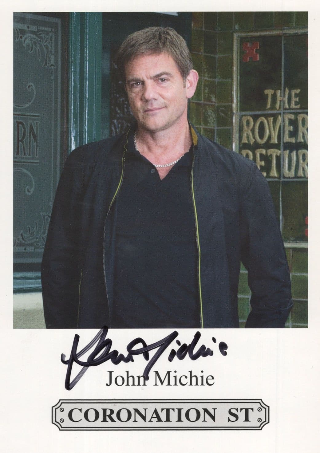 John Michie Coronation Street ITV Undedicated Hand Signed Cast Card ...