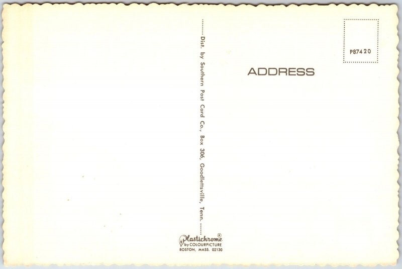 Vintage Continental Size Postcard 1960s Animated Pictorial MAP of ...