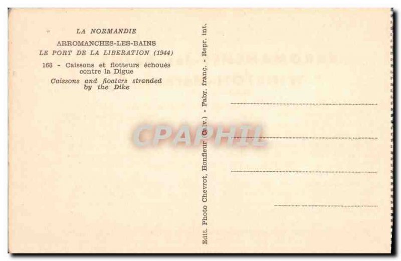 Postcard Modern Army Arromanches Bains Wearing Liberation Enclosures ...