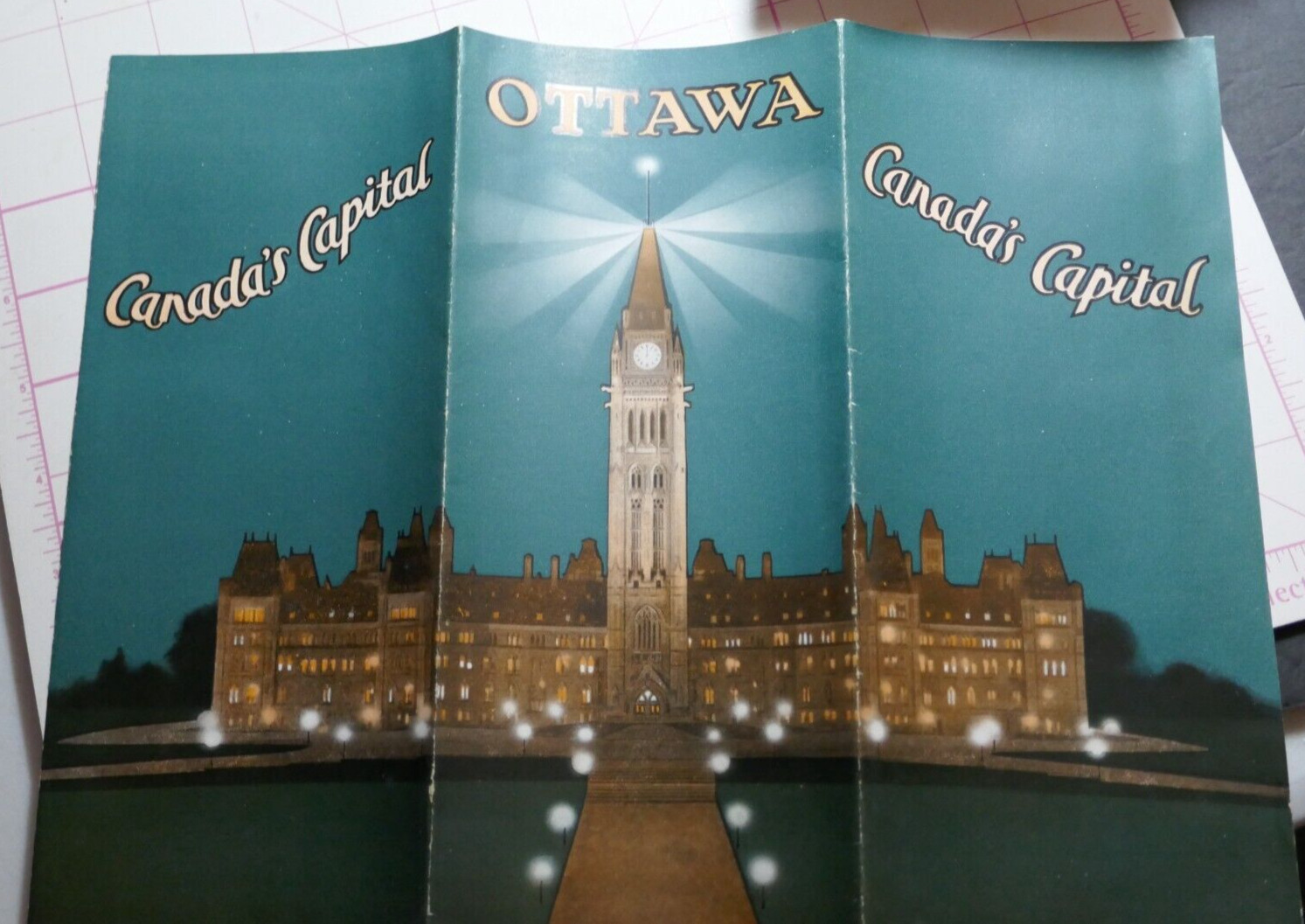 VTG 1930s Ottawa Canada Brochure With Info, Map and Distance To Major ...