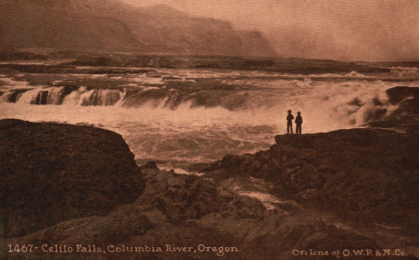 Vintage Postcard Celilo Falls Columbia River Tribal Fishing Area Oregon ...