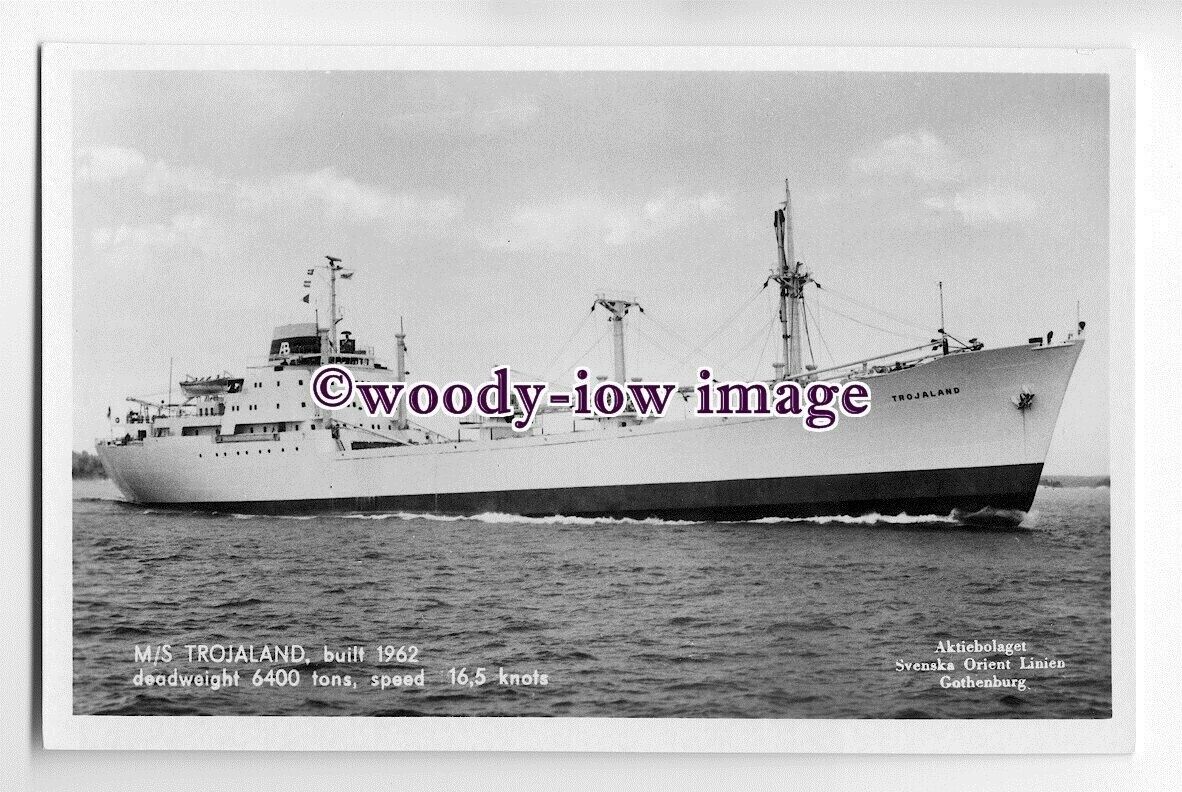 cb0376 - Swedish Orient Line Cargo Ship - Trojaland , built 1962 ...